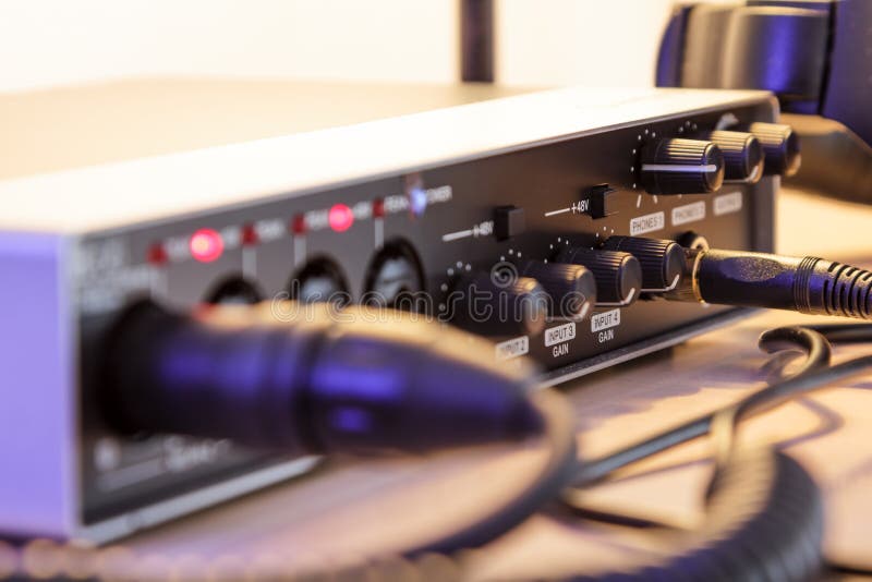 Stereo Hifi Analog Vintage Amplifier Stock Photo - Image of sound ...