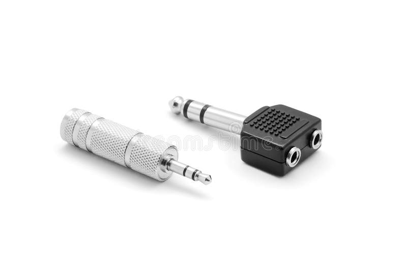 Audio jack adapter stock image. Image of closeup, connect - 34757215