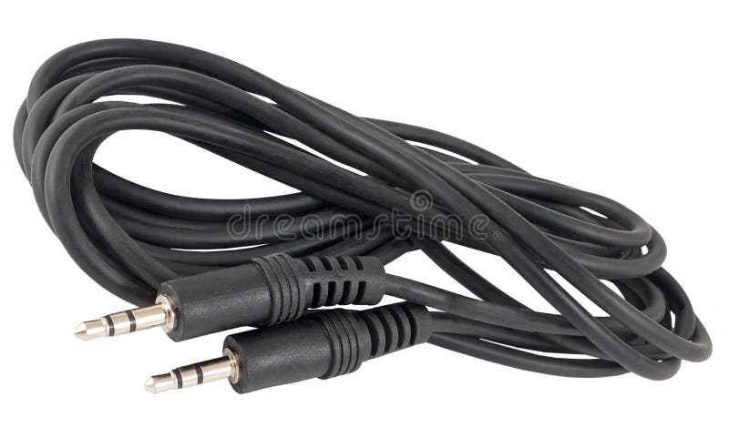 Audio Jack Connector on a White Stock Photo - Image of musical, graphic ...