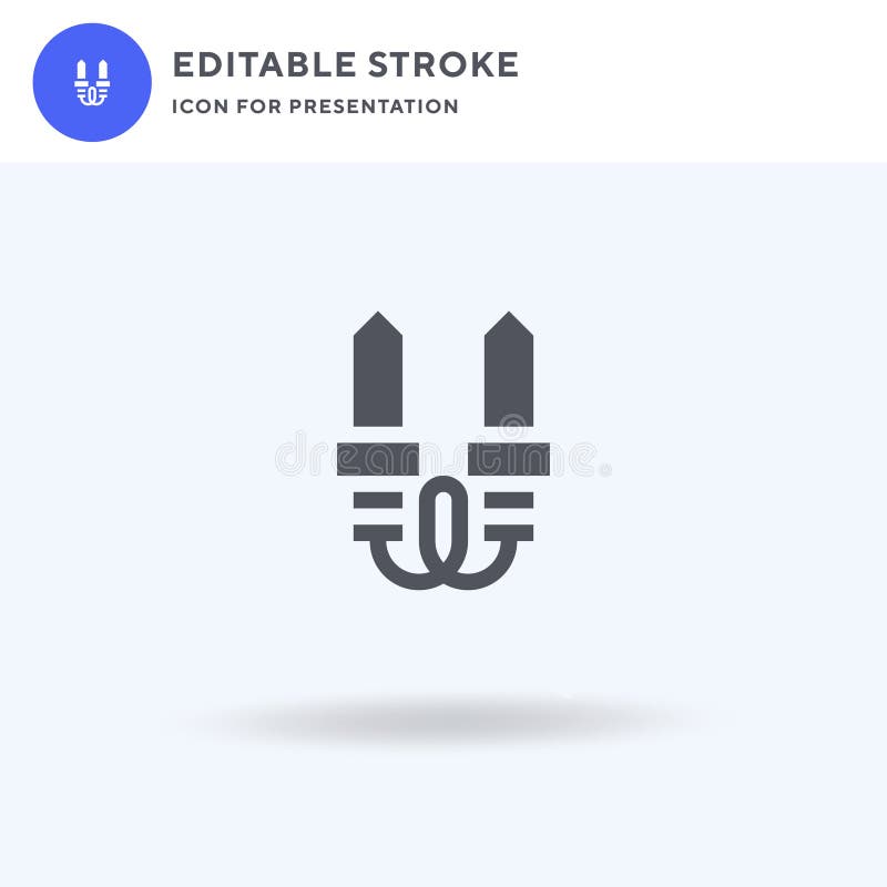 Audio Jack Icon Vector, Filled Flat Sign, Solid Pictogram Isolated on ...