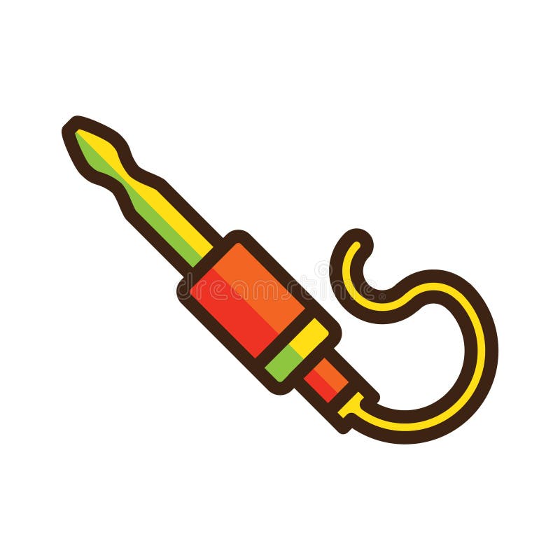 Audio Jack Pin. Vector Illustration Decorative Background Design Stock ...