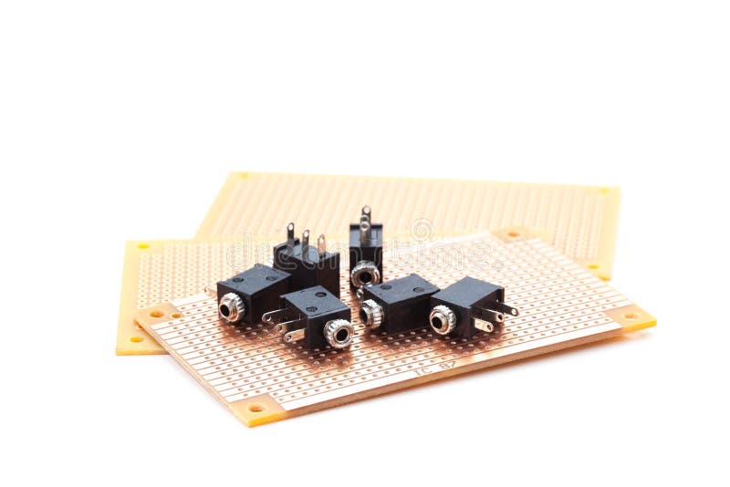 Audio Female Connectors in Standard Color Code on Computer Mainboard ...