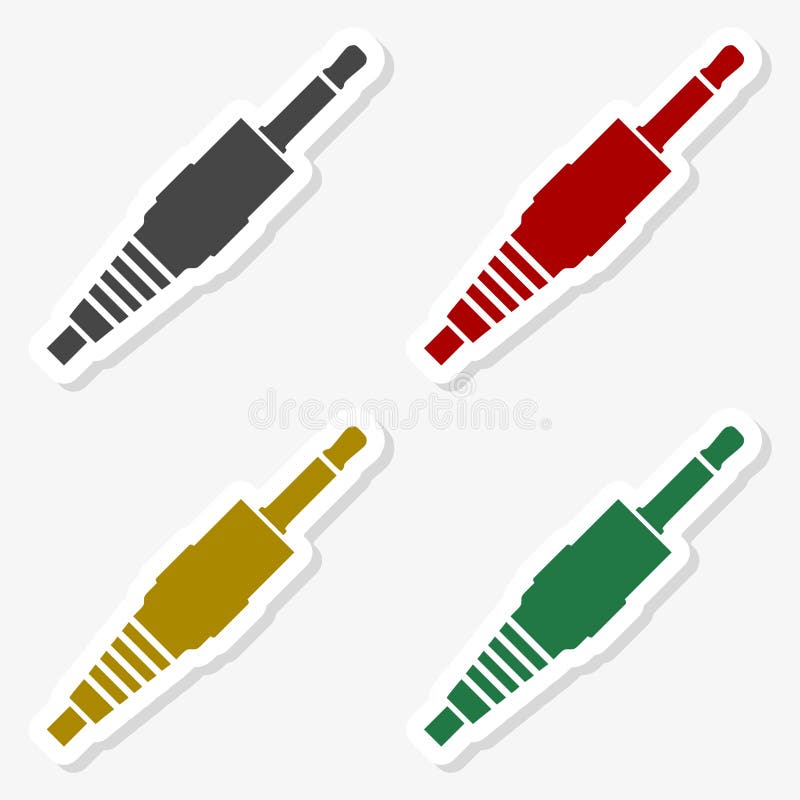 Audio Jack Plug Icon - Illustration Stock Vector - Illustration of ...