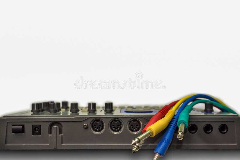 Audio Jack Plug To Connect To a Music Device. Multicolored Audio Cables ...