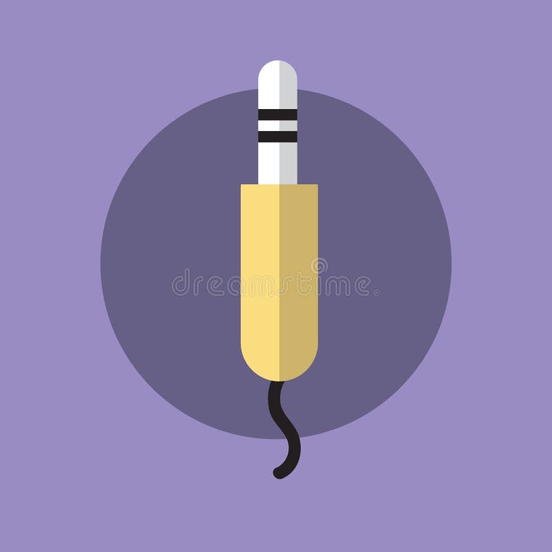 Audio Jack Plug. Vector Illustration Decorative Design Stock Vector ...