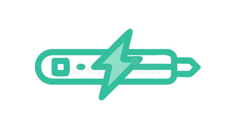 Audio Jack or Power Connector with Lightning Bolt, Vector Design Generative AI Stock Vector ...