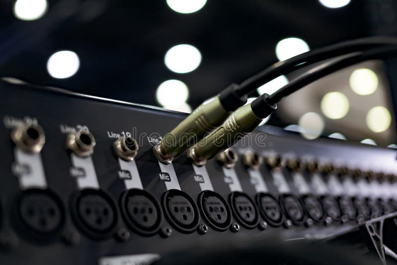 Audio Jack Various Part of Sound Music Equalizer Mixer Control. Jack ...