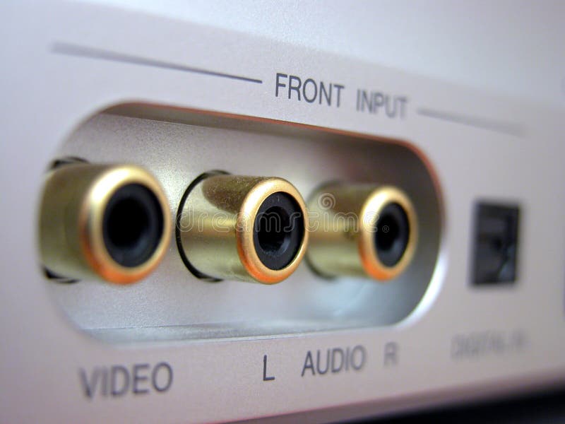 Audio jacks stock image. Image of soilver, speakers, macro - 2083