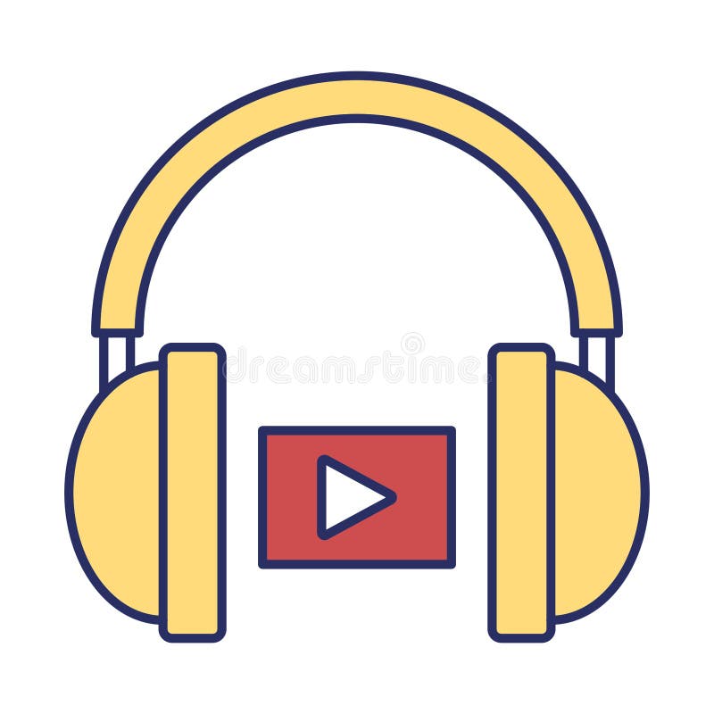 Audio Learning Vector Icon Which Can Easily Modify or Edit Stock Vector ...
