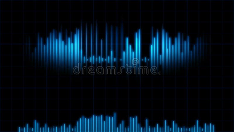 Audio Levels Pulsating on Black Background Animation Stock Footage ...