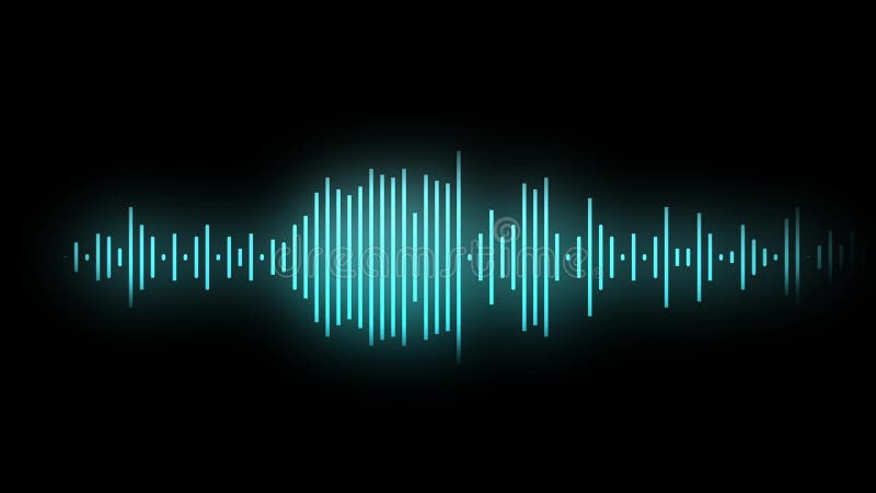 Audio Levels Pulsating on Black Background Animation Stock Video ...