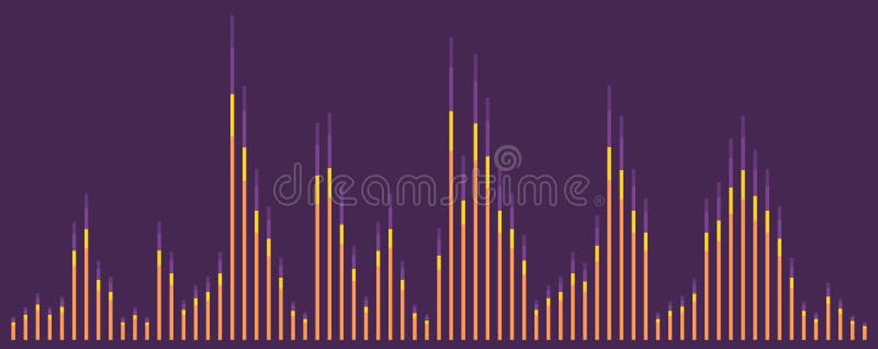 Audio levels simple vector stock vector. Illustration of lines - 264096877