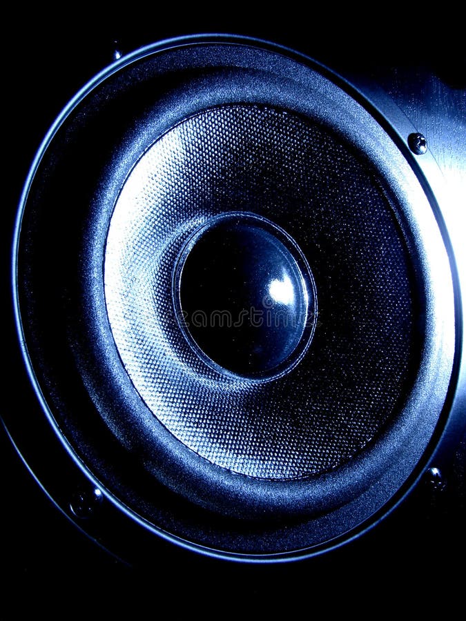 Audio Loudspeaker in Dramatic Urban Light Stock Image - Image of urban ...