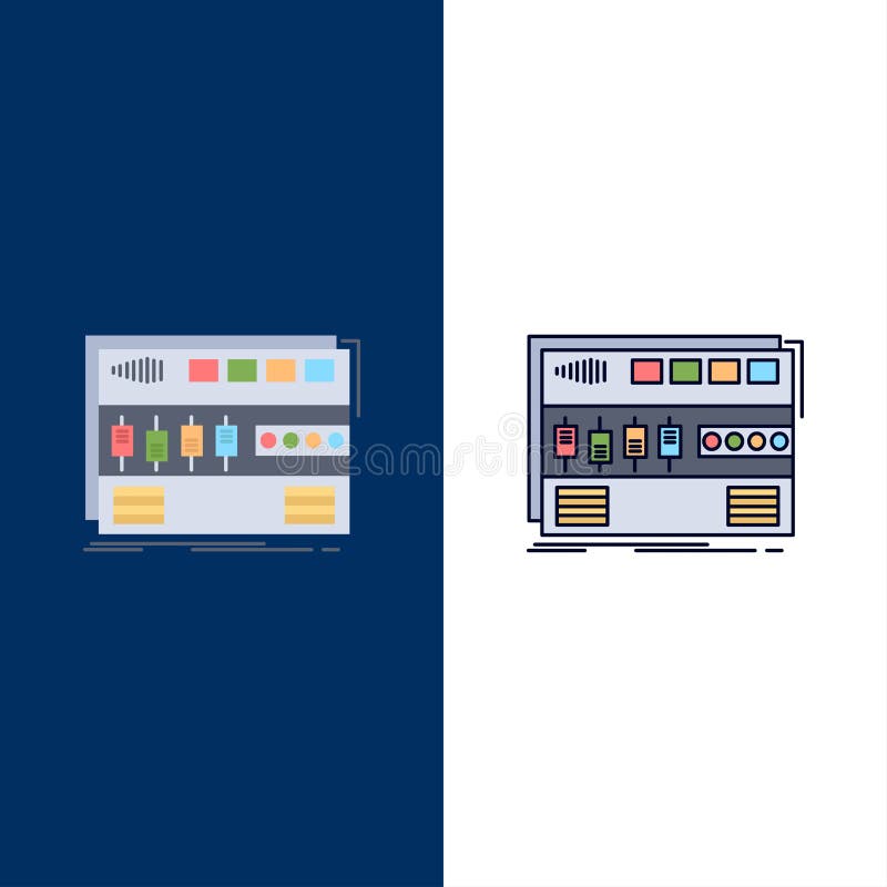 Audio, Mastering, Module, Rackmount, Sound Flat Color Icon Vector Stock ... Audio, Mastering, Module, Rackmount, Sound Flat Color Icon Vector Stock ...