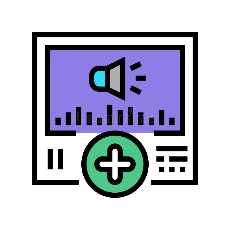 Audio Message Ugc Color Icon Vector Illustration Stock Vector ...