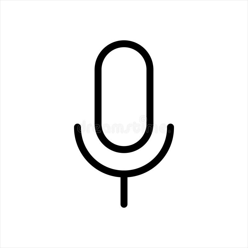 Audio, Mic, Microphone, Mike, Record Icon Stock Vector - Illustration ...