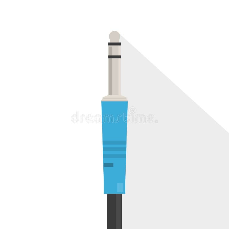 Audio Mini Jack Cable Vector Isolated. Electric Connector Stock ...