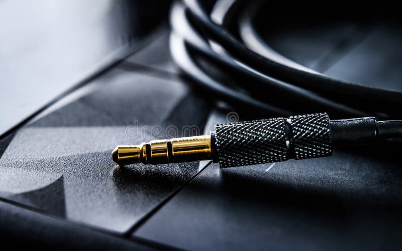 Audio mini jack connector stock photo. Image of jack - 286646884