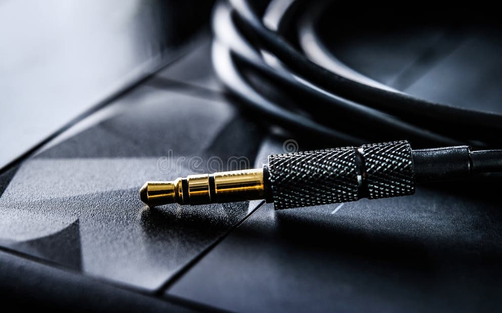 Audio mini jack connector stock photo. Image of jack - 286646884