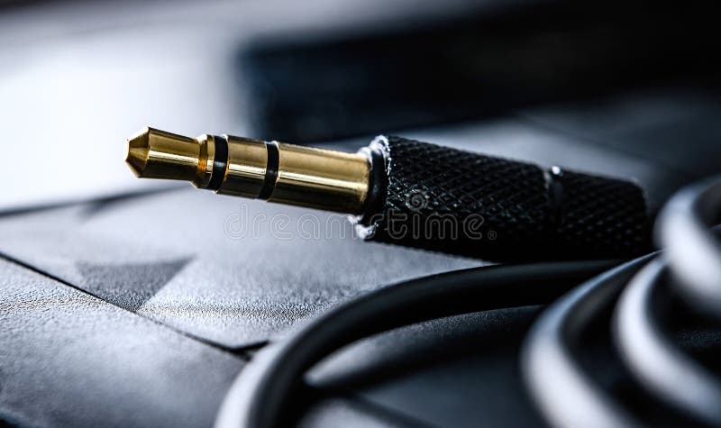 Audio mini jack connector stock image. Image of jack - 367626073