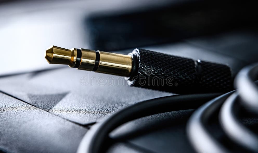 Audio mini jack connector stock image. Image of jack - 367626073