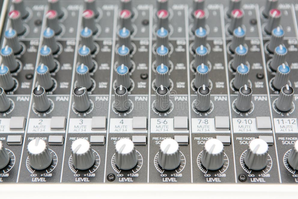 Audio mix panel stock photo. Image of adjusting, control - 38714874