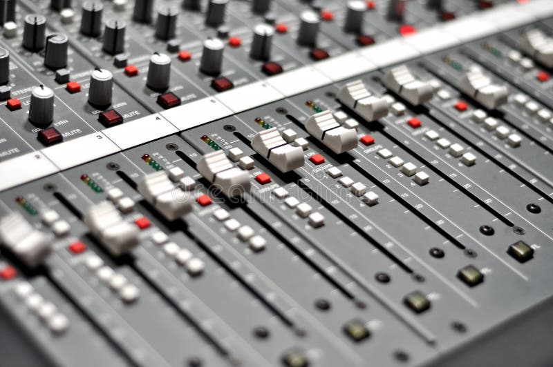 Audio mix pult stock photo. Image of control, equipment - 13632618