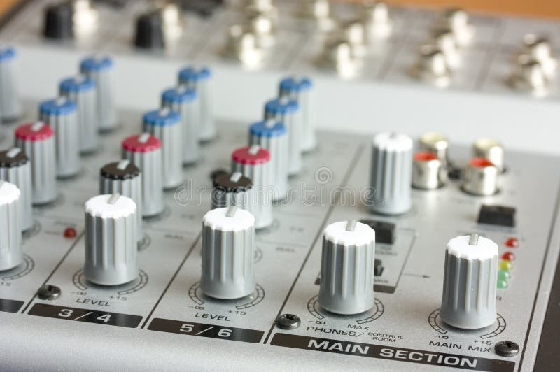 Audio mixer stock image. Image of volume, music, digitally - 10241003