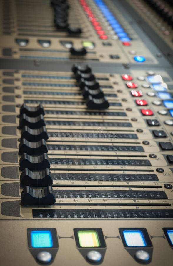 Audio mixer stock image. Image of equipment, button, audio - 19002085