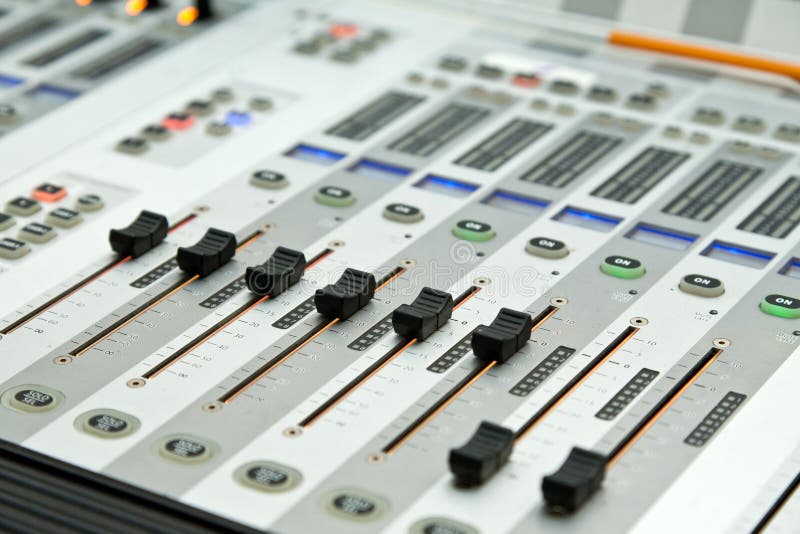 Audio Mixer stock photo. Image of technology, controls, records - 36898