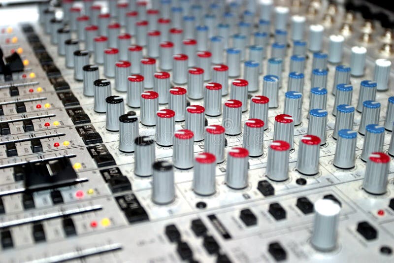Sound mixer stock photo. Image of fader, mixingdesk, adjust - 487956