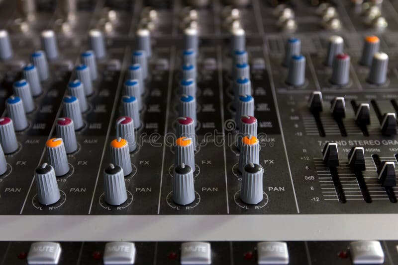 Mixer board stock image. Image of equipment, mixer, control - 55995947