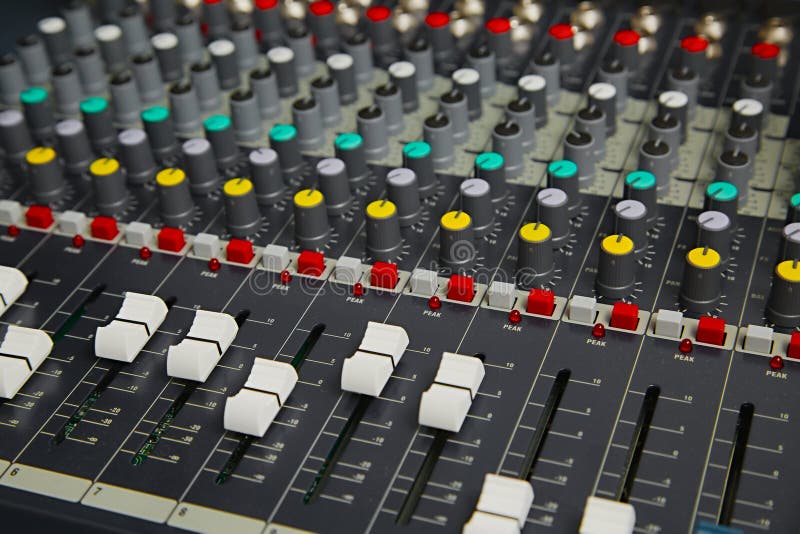 Audio Mixer Board stock image. Image of technology, concert - 82295987