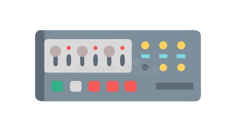 Audio Mixer Console, Sound Engineering Equipment, Vector Design Generative AI Stock Vector ...