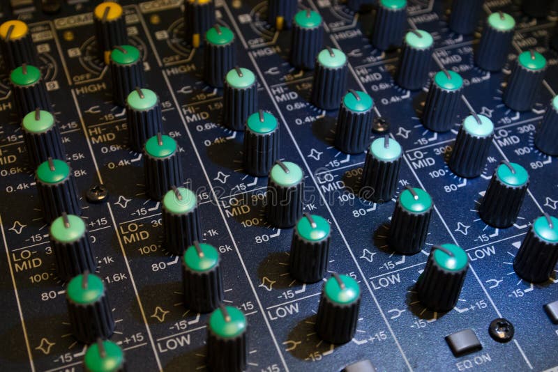 Audio mixer detail stock photo. Image of button, mixer - 24583006