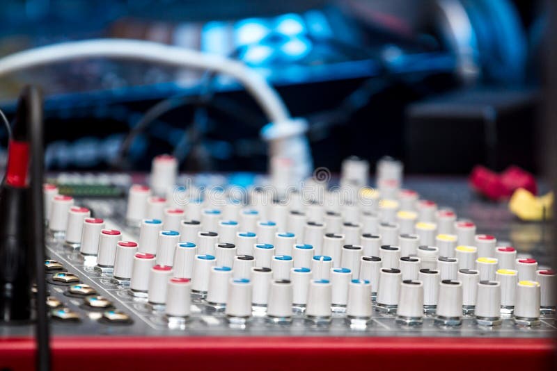 Audio mixer detail stock photo. Image of board, electronic - 27022986