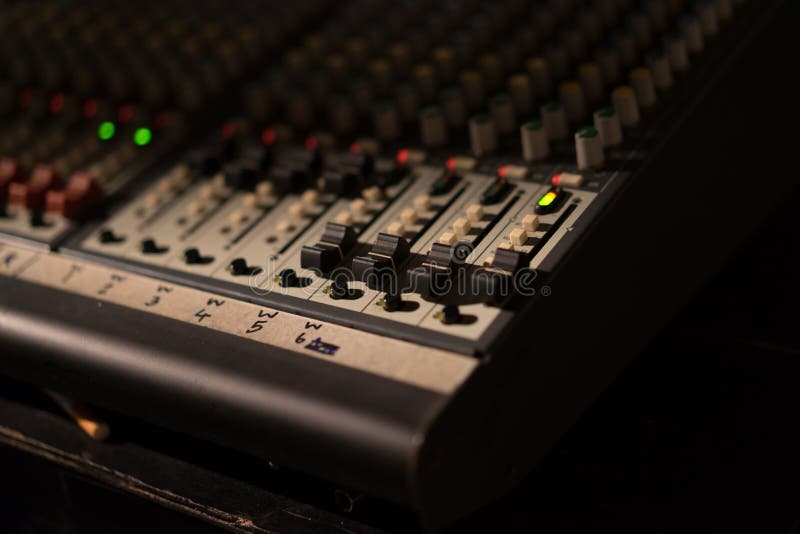 Audio mixer fader stock image. Image of fader, studio - 58647681