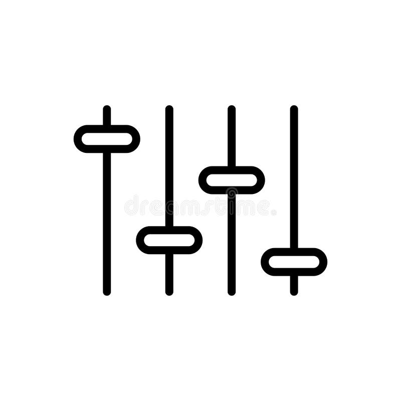 Audio Mixer Icon Flat Vector Template Design Trendy Stock Vector ...