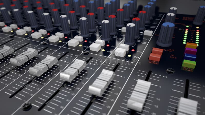 Audio Mixer stock illustration. Illustration of graphic - 35146307