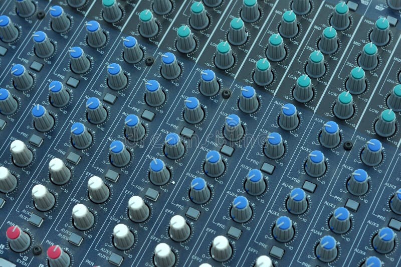 Audio mixer stock illustration. Illustration of technology - 44737687