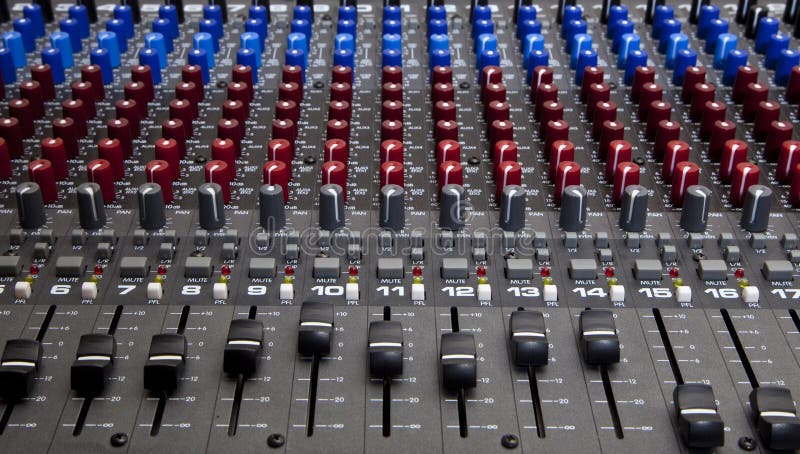 Audio Mixer stock photo. Image of recording, studio, slider - 49826284