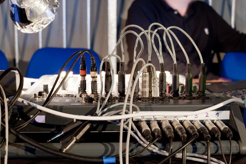 Audio Mixing Board Sliders stock photo. Image of control - 3492156