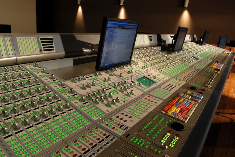 Audio mixing console stock image. Image of technology - 2804955