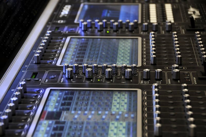 Audio Mixing Console stock image. Image of mixing, technology - 9711815