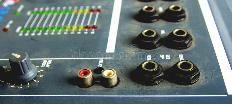 Audio Mixing Console Knobs. Stock Image - Image of mixing, calm: 138269411