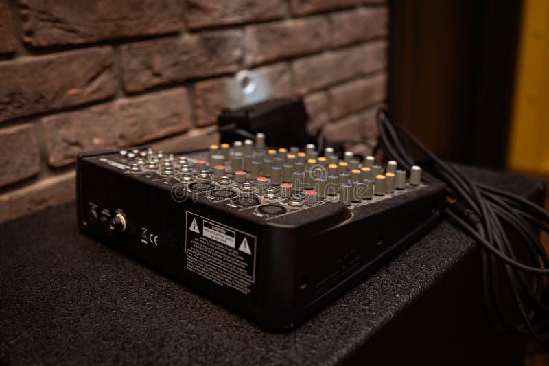 Audio Mixing Console in Recording Studio. Selective Focus. Shallow ...