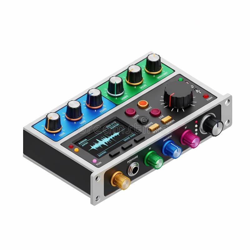 Audio Mixing Interface Stock Illustrations – 4,262 Audio Mixing ...