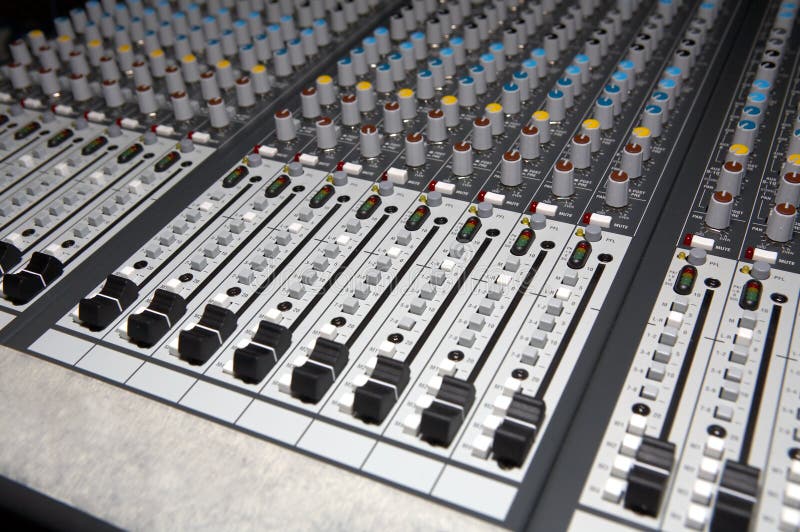Audio Mixing panel stock photo. Image of mixer, panel - 4533826