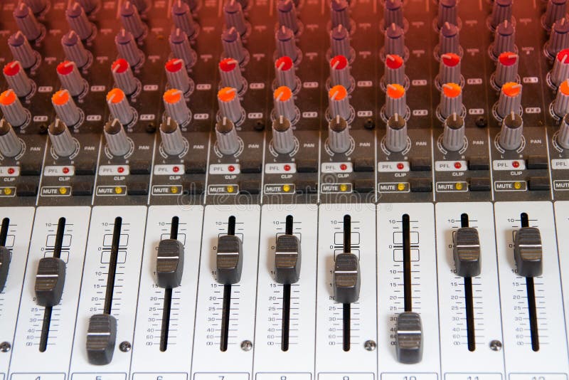 Audio mixing table stock image. Image of music, professional - 54091089