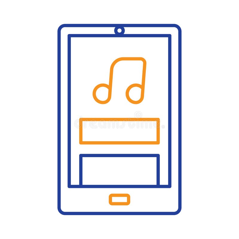 Audio, Mobile, Audio Player in Phone Icons Stock Vector - Illustration ...